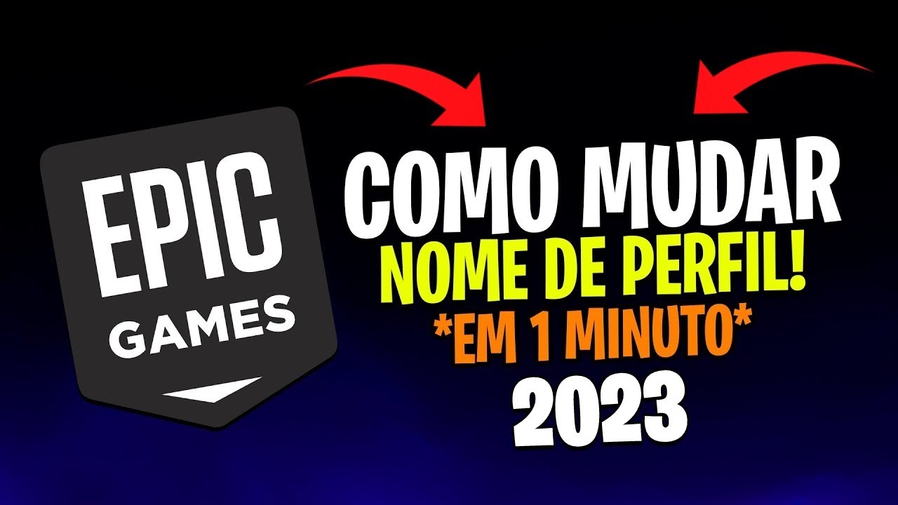 Como Mudar o NOME de Perfil na EPIC GAMES (Passo a Passo 2023) - YouTube