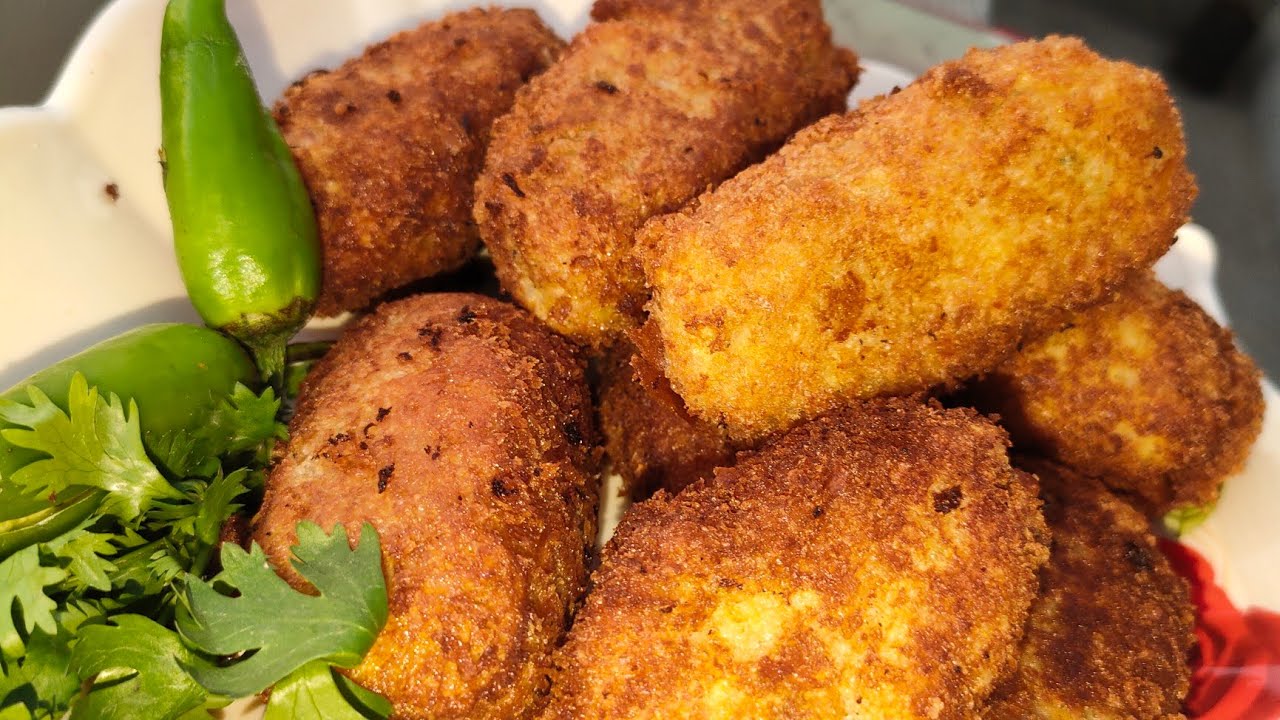 crispy chicken rolls by kitchenbites - YouTube