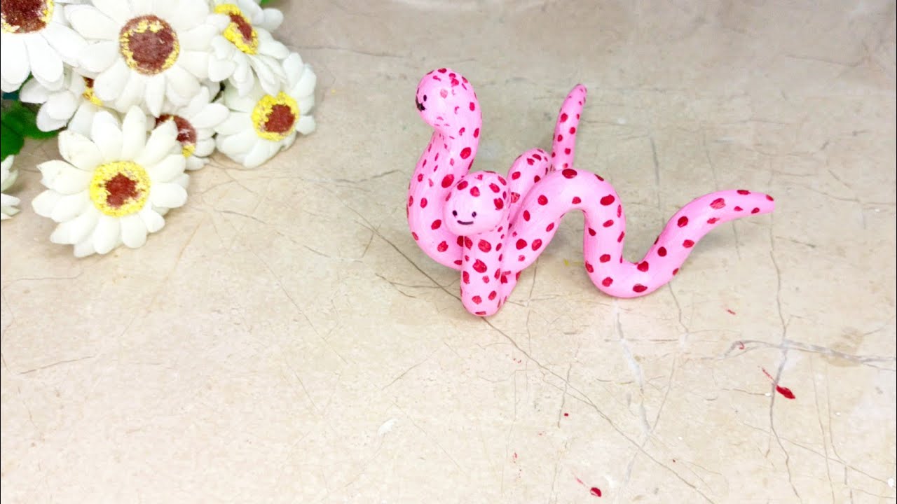 DIY Clay Art | Snake Craft | Diy Craft Ideas | Beautiful Art Techniques ...