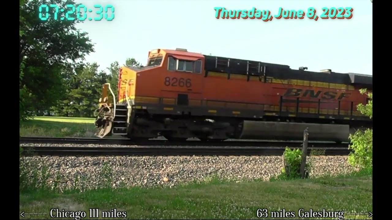 6/8/23 BNSF Mendota Sub Trains w/ K3LA Echo, Palindrome Consist, All NS Manifest, Pepsi Can ...