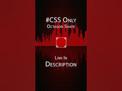 2D CSS Octagon Shape #2d #css #html #octagon #shape #coding - YouTube