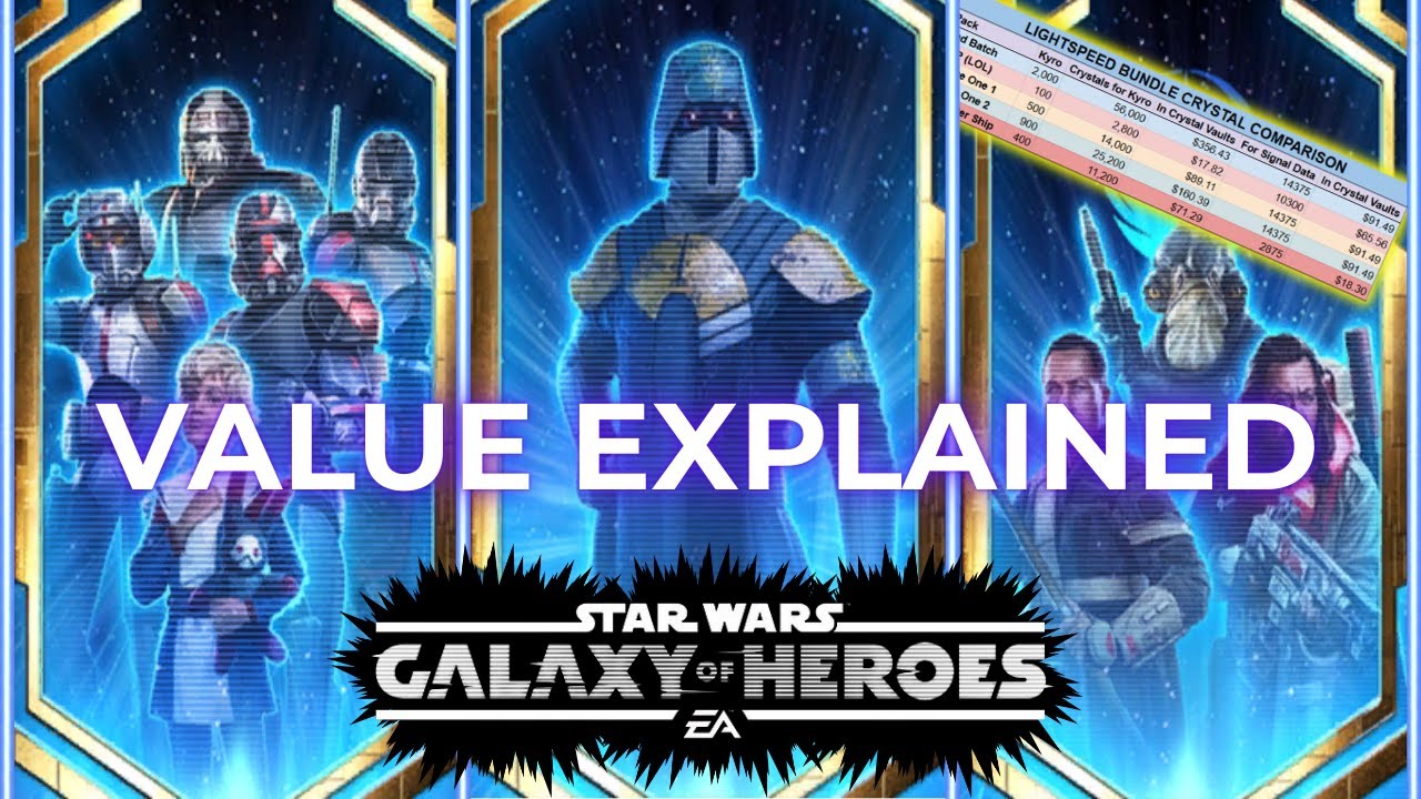 Bad Batch & Rogue One Lightspeed Bundle Value Explained in SWGOH - YouTube