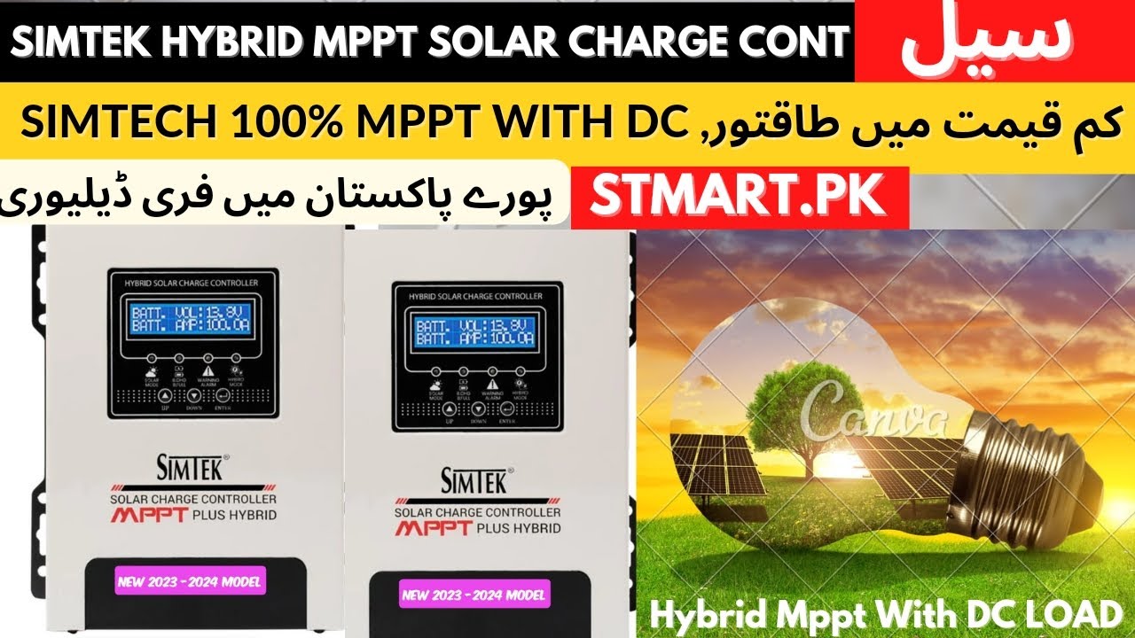 New Model Simtek Hybrid Mppt Solar Charge Controller 100A 100ampere ...