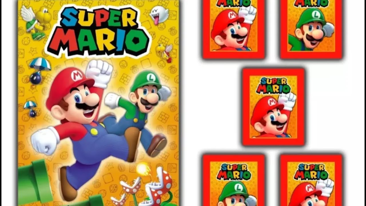 Unboxing - Álbum de figuritas de Super Mario - YouTube