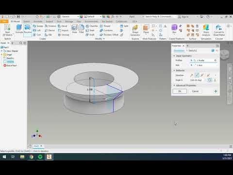 Autodesk Inventor - Revolve Basics - YouTube