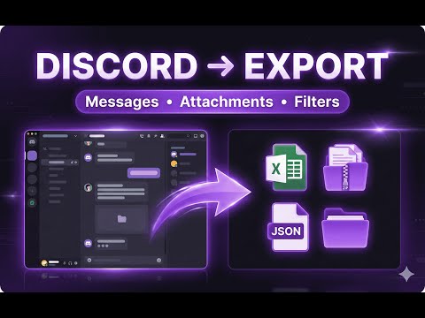 Easily Export Discord Chat History & Attachments | Using Discord Chat Exporter