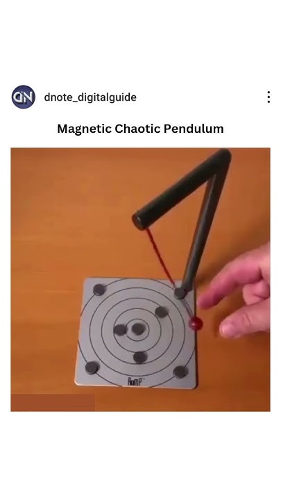 Magnetic Chaotic Pendulum: Chaos Theory in Action! #magneticchaoticpendulum #chaostheory - YouTube