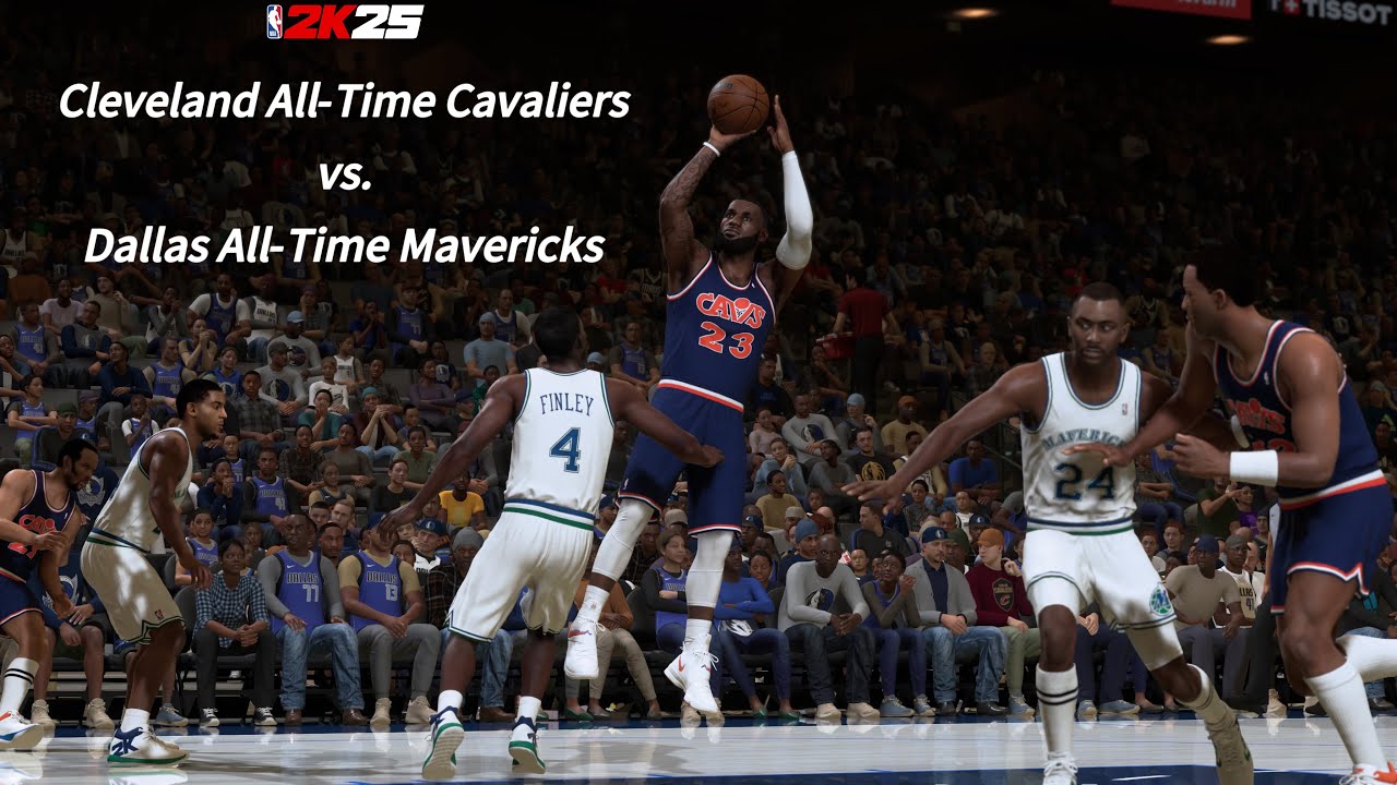 NBA 2K25 - Cleveland All-Time Cavaliers vs. Dallas All-Time Mavericks ...