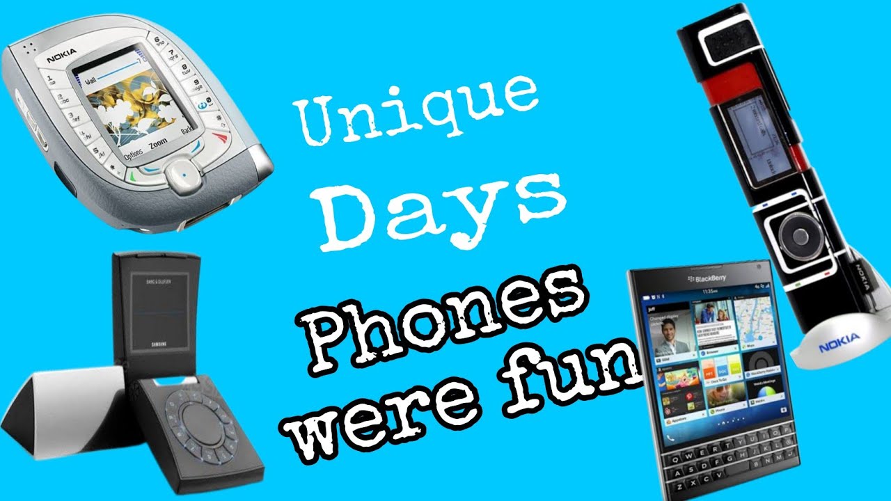Top 5 UNIQUE phones of all-time| Tech Circuit - YouTube