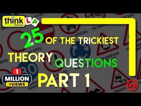 Driving Theory Test: 25 Of The Hardest Theory Questions. How To Pass UK Theory Test Quiz Part 1