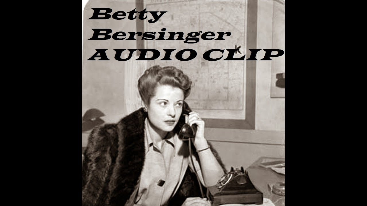 Black Dahlia Murder Witness Betty Bersinger 1996 Interview on Finding ...