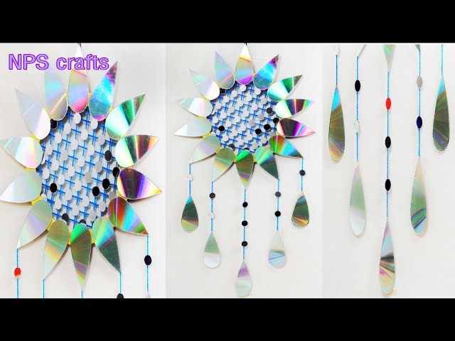How To Make Wall Hangings From Cd Cd Wall Hanging | Hobby Ideas