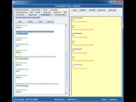 AT command to dial voice call - YouTube