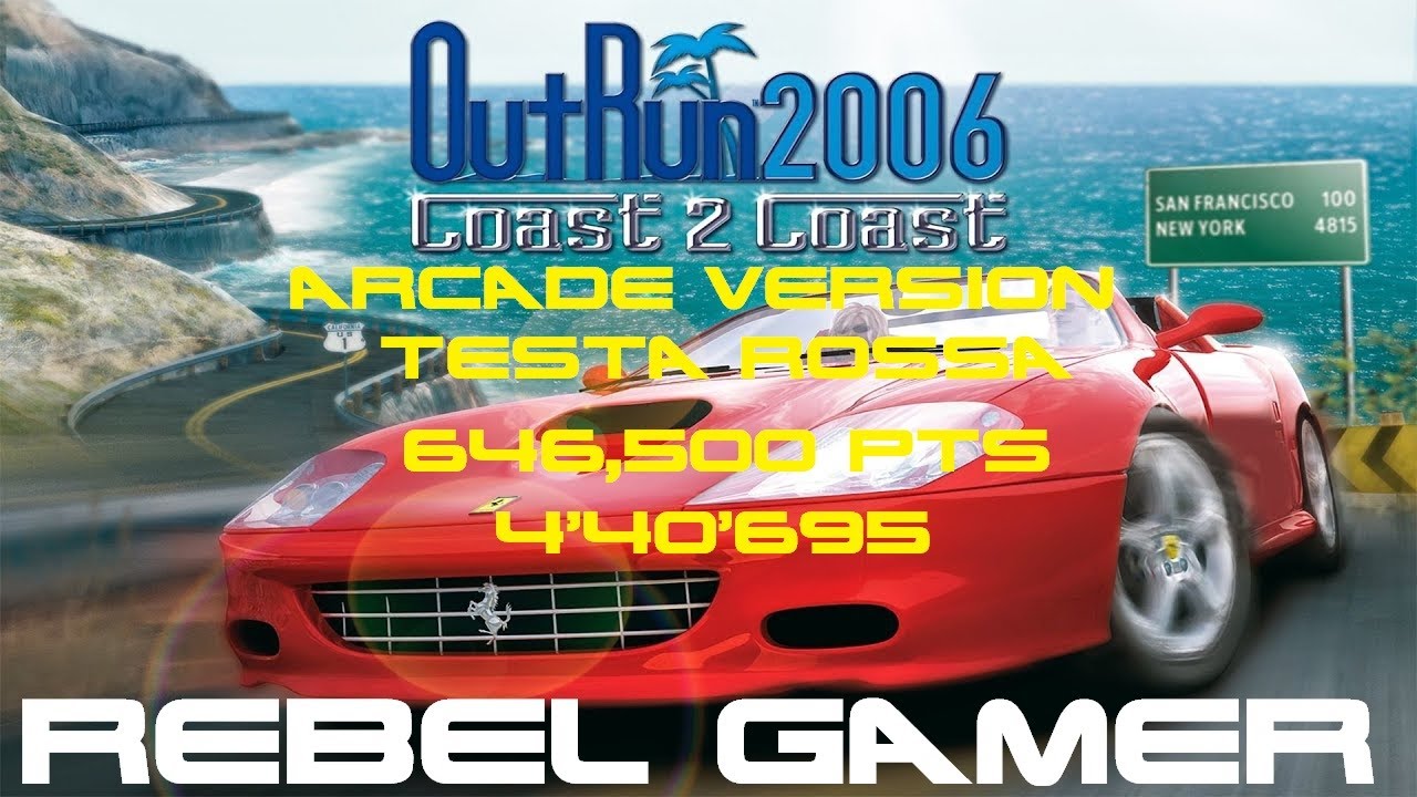 Outrun: Coast to Coast (2006) - Arcade Version (646,500Pts) - ARCADE - YouTube