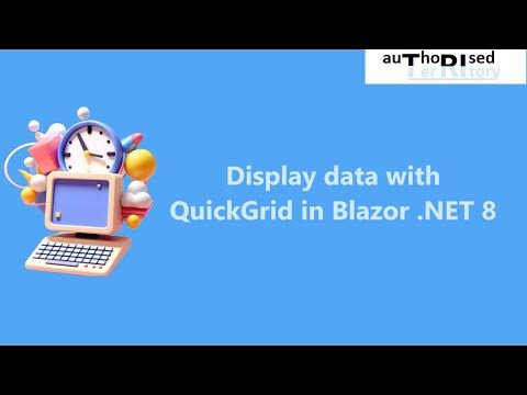 Display data with QuickGrid in Blazor .Net 8 - YouTube