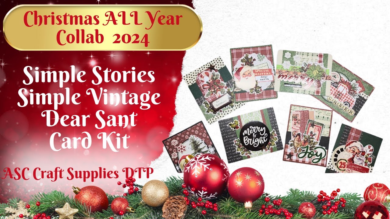 #christmasallyearcollab2024| SS Vintage Dear Santa Cards | ASC Craft ...