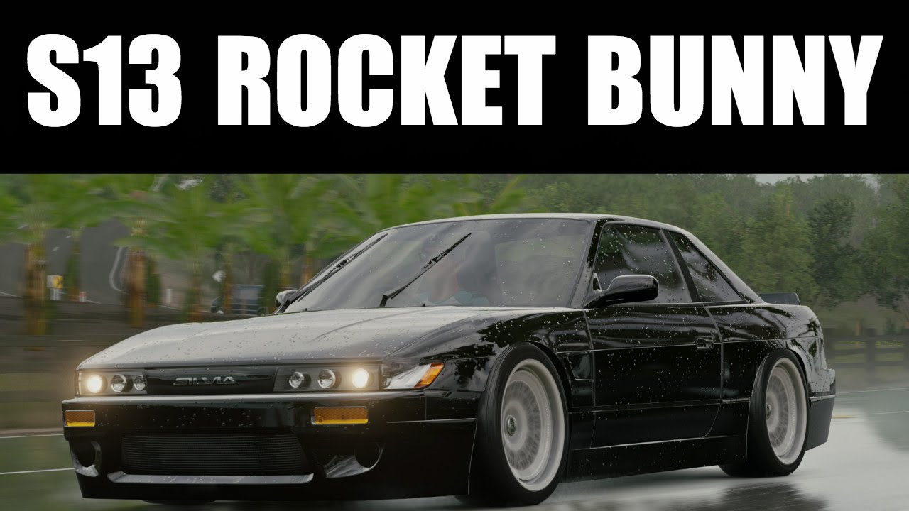 FH3 - Drift Build - Rocket Bunny S13! Jump Drift Section! - YouTube