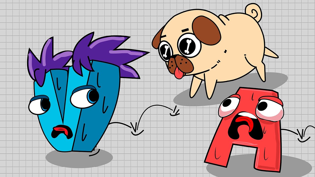 ALPHABET LORE but transformed from pugs/ Alphabet Lore animation - YouTube