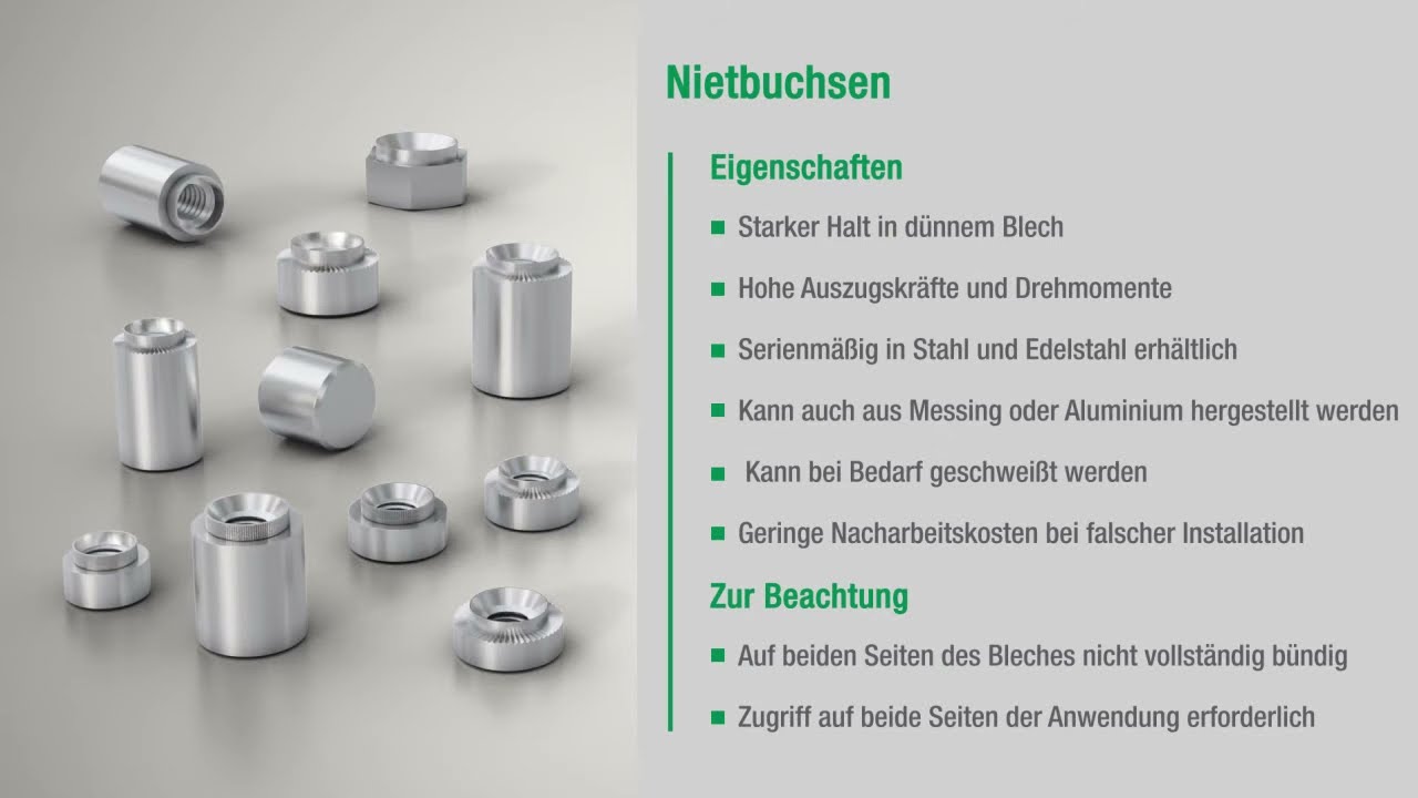 TR Fastenings - Fasteners for Sheet Metal Overview – German - YouTube