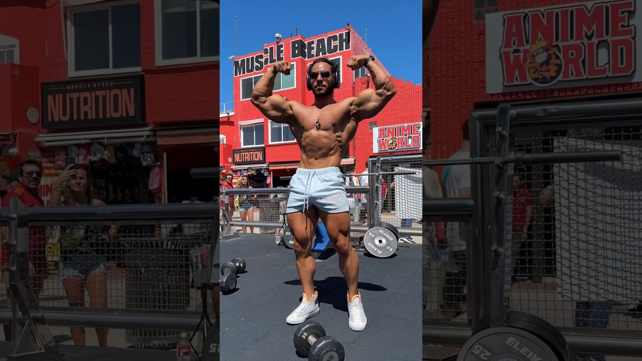 Joshua Manoi - Biceps at Muscle Beach 💪🏻 #muscletech #bicepsworkout ...