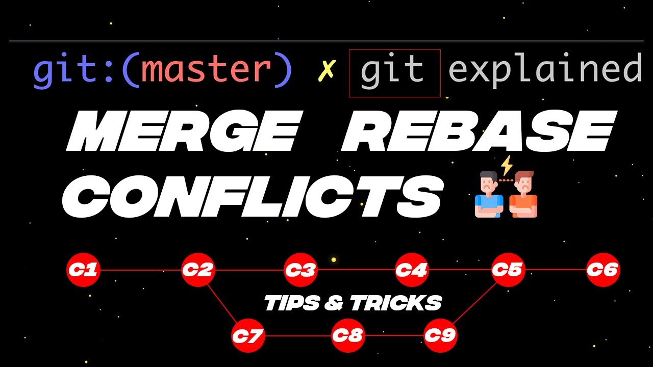 GIT Explained Part 2 (merge, rebase, conflicts, tips & tricks) - YouTube