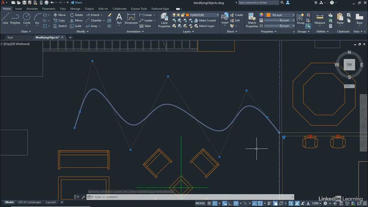 27 Editing polylines and splines - YouTube
