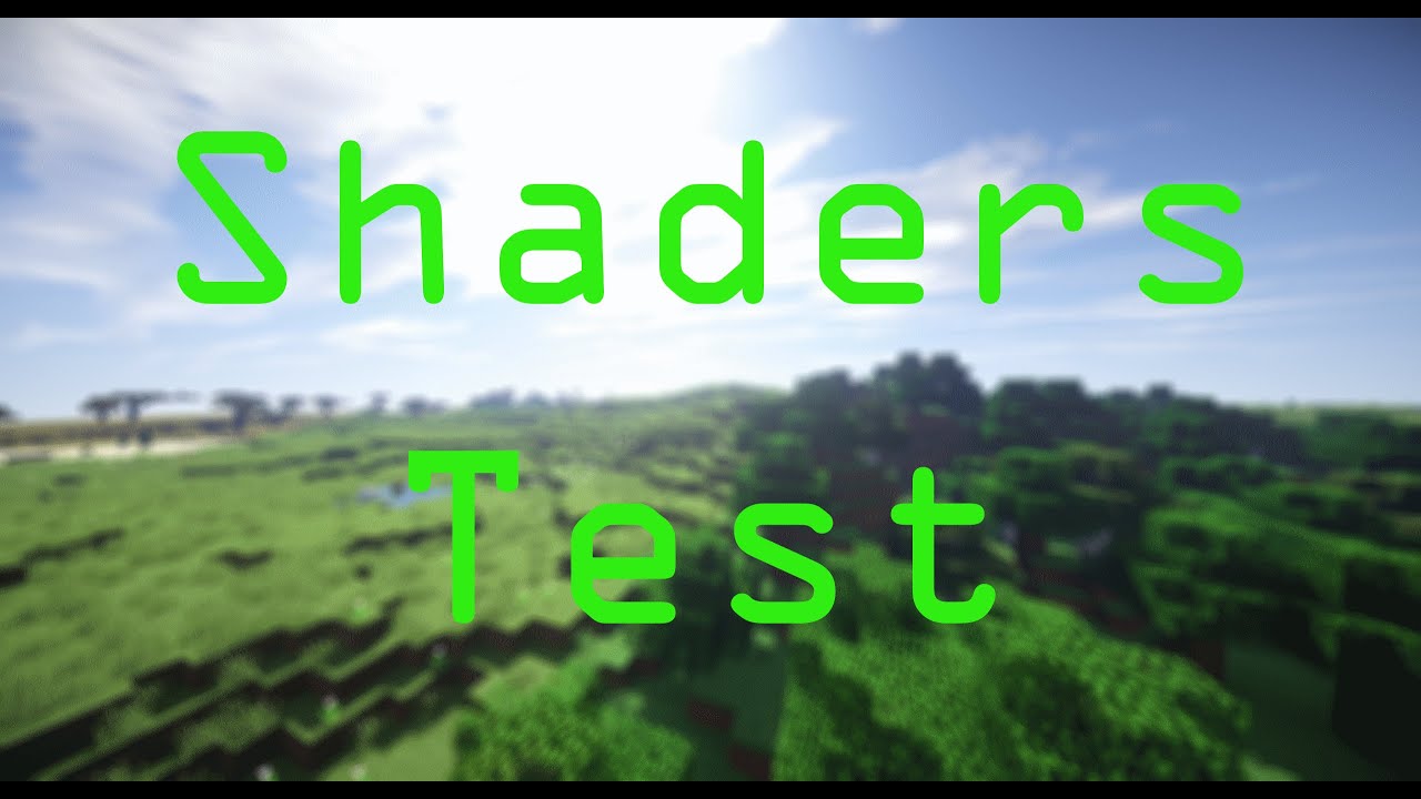 Minecraft Shaders Test Youtube