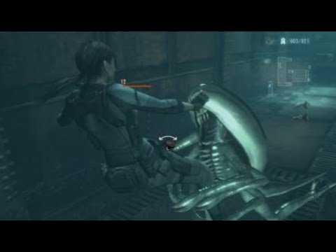 RESIDENT EVIL REVELATIONS jill sea creeper below death - YouTube