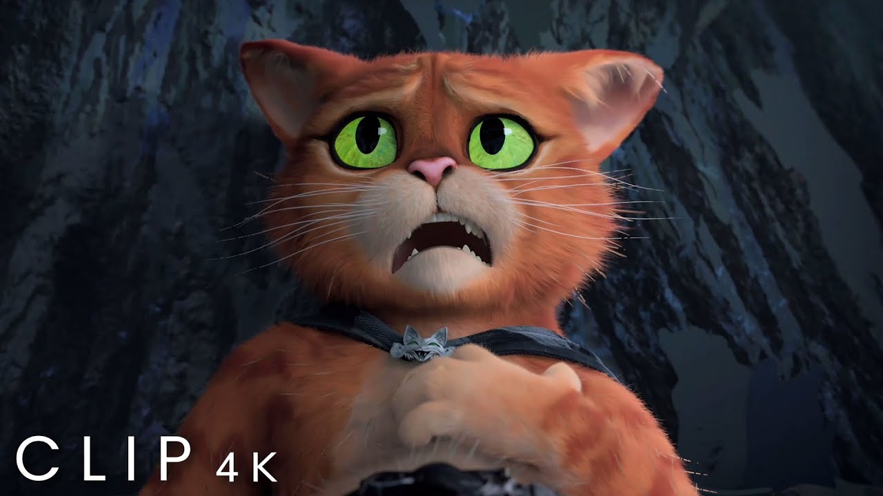 el Gato tiene miedo a morir | El Gato con Botas | Clip 4K - YouTube