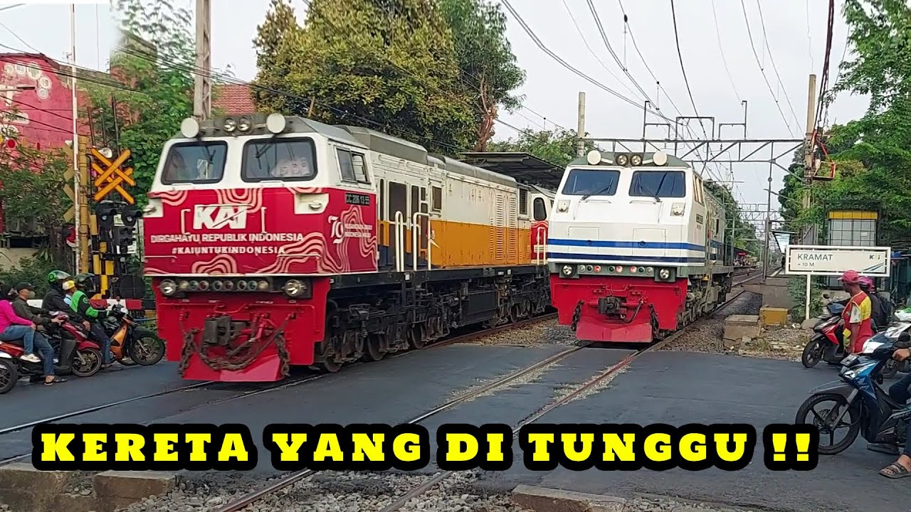LOKO CC 201 TENAGA SUPER!! || Nonton Kereta Api Sore Di Barat Stasiun ...