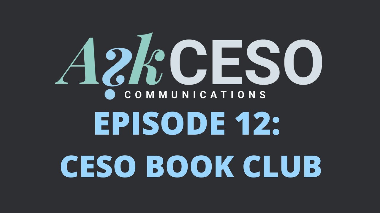 Ask CESO - Episode 12 - CESO Book Club - YouTube