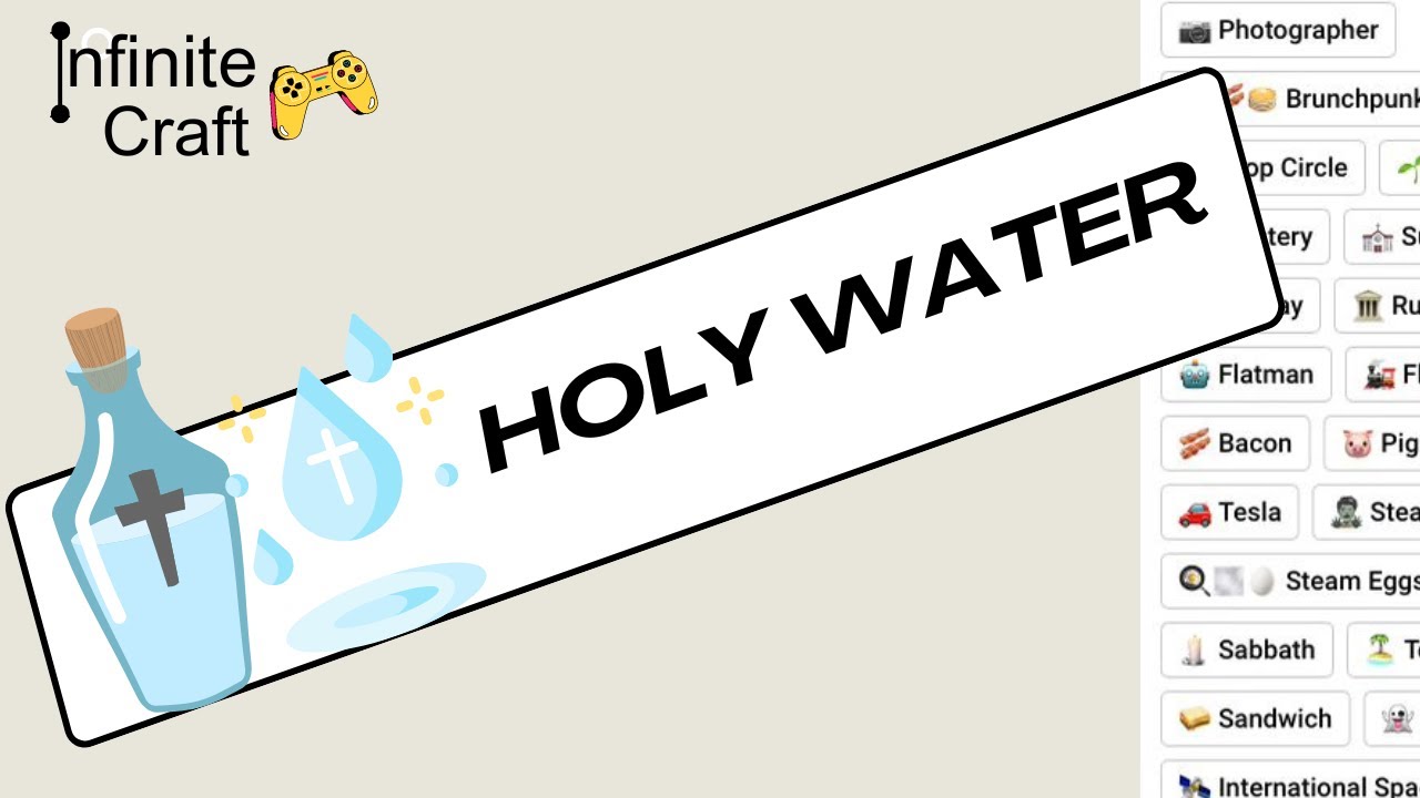 How to make Holy Water in infinite craft #infinitecraft #recipies - YouTube