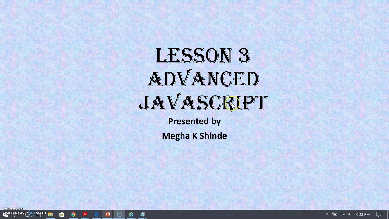 Introduction To Javascript And Dom Youtube