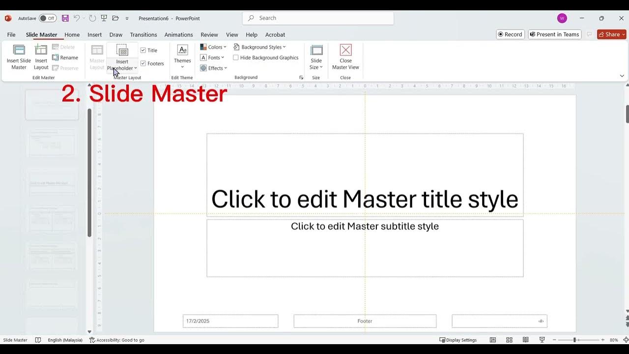 How to start any page number in PowerPoint - YouTube