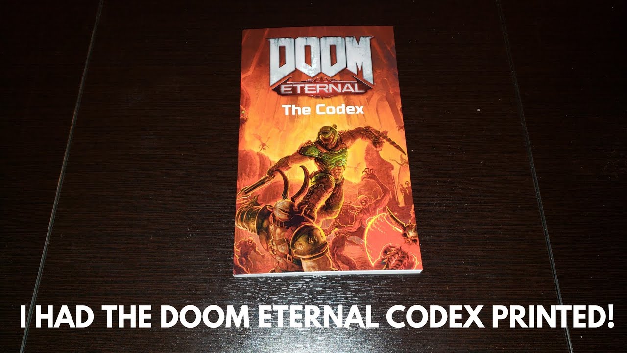I Had the Doom Eternal Codex Printed! - YouTube