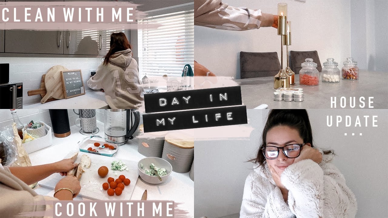 SPEND THE DAY WITH ME · HOUSE UPDATES, WHAT I EAT IN A DAY & CLEAN WITH ...