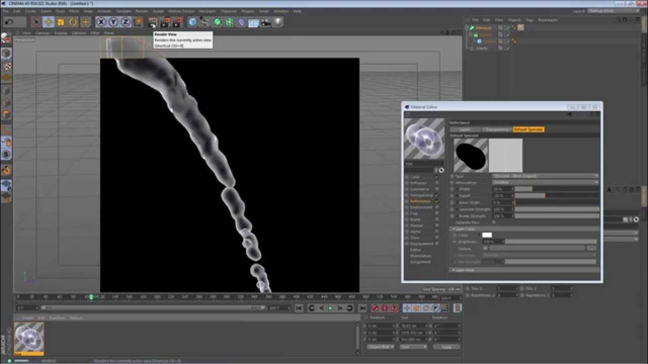 Realistic floating water ( without plugins ) CINEMA 4D TUTORIAL ️ C4D4U ...