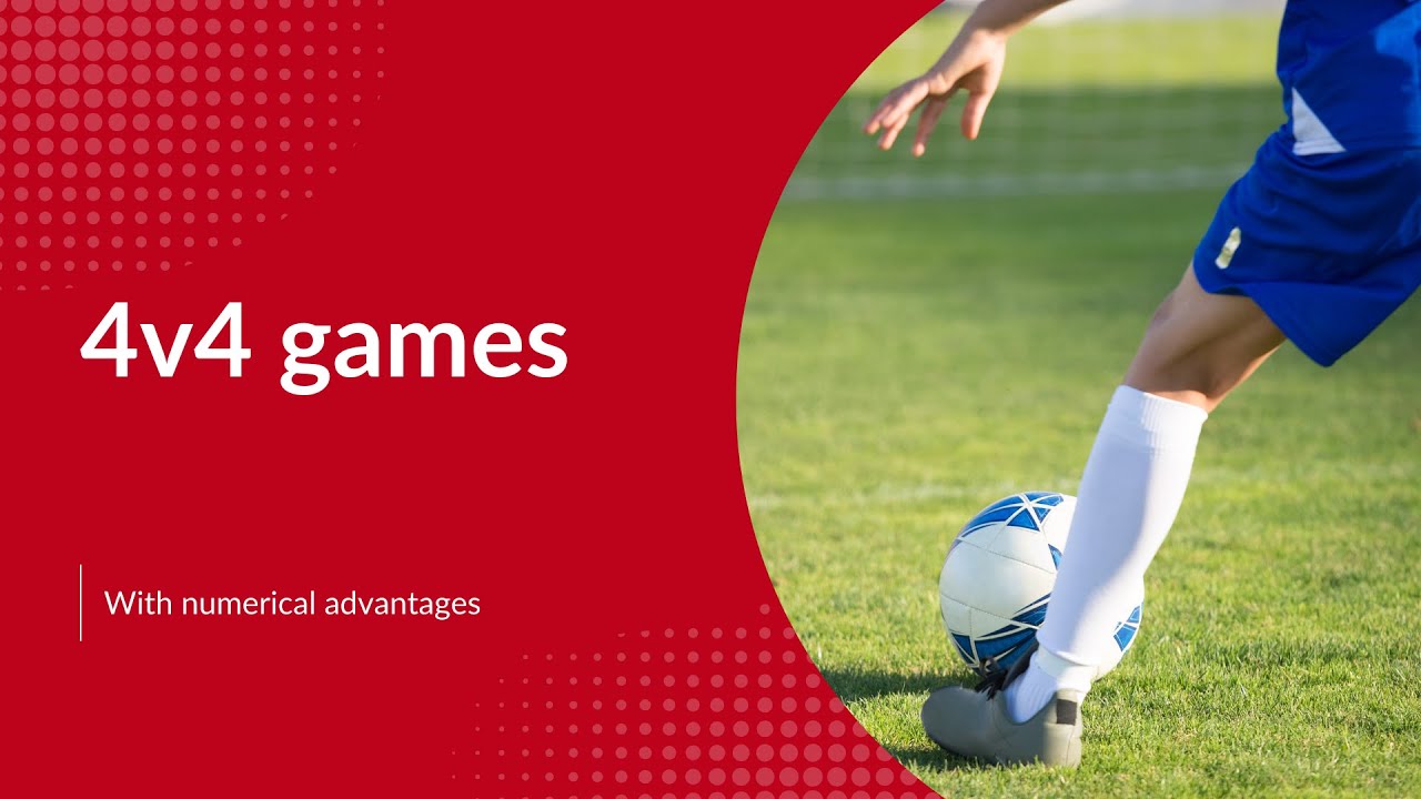 4v4 Games with numerical advantages #footballtraining #liveTagPRO - YouTube