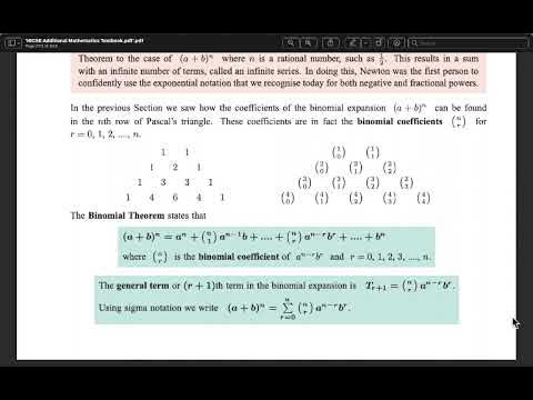 9 - Permutation, Combination, and Binomial Expansion - IGCSE 0606 Mathematics - YouTube