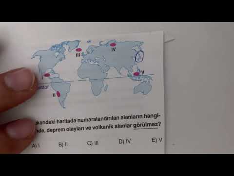 YKS TYT Coğrafya Volkanizma ve Tektonik hareketler Soru çözümü.