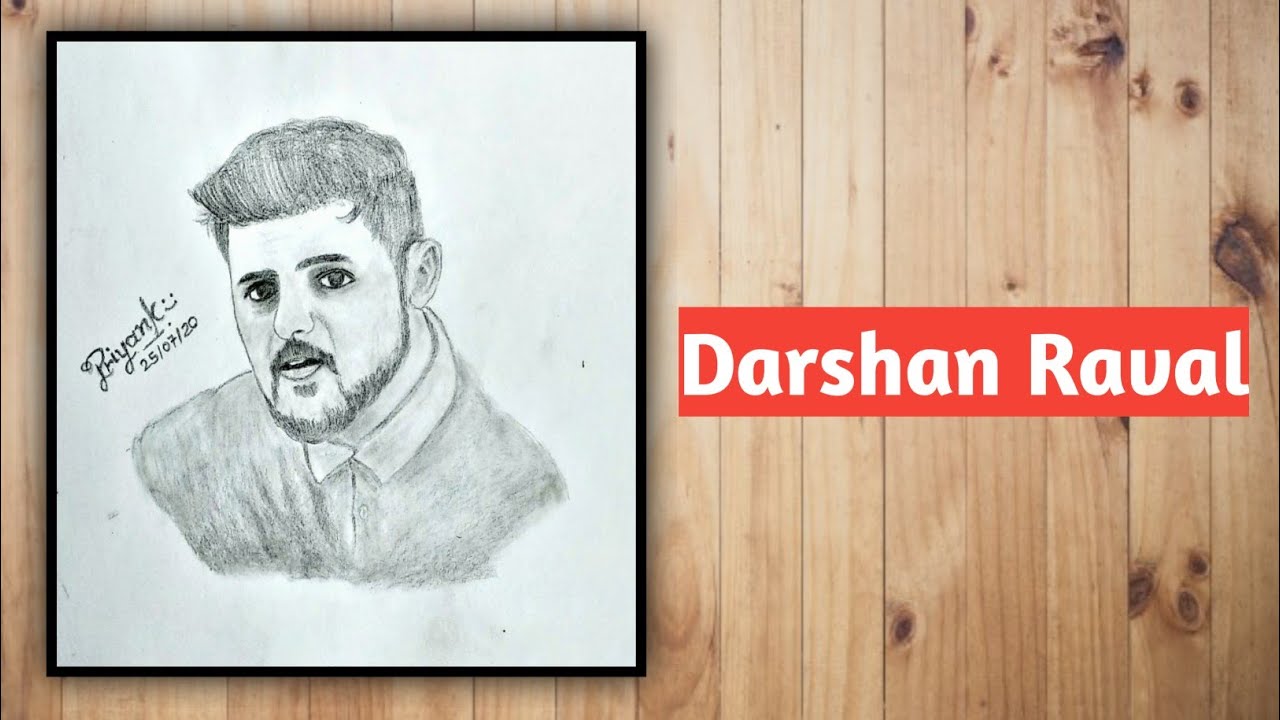 darshan raval drawing | pencil sketch | #darshanraval #pencilsketch # ...