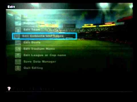 Pes 2012 ps2 Editing Teams from pes 2011 OF - YouTube