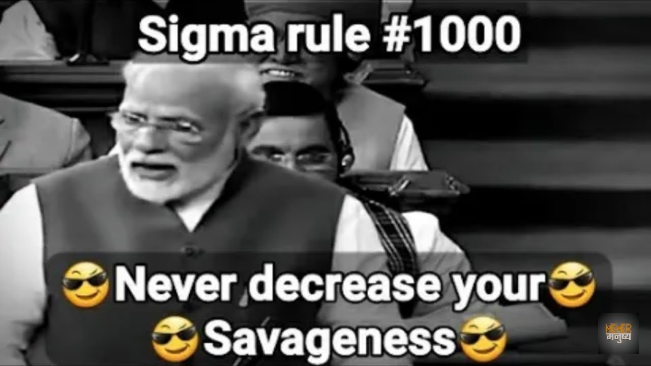 Modi ji sigma rule video || Sigma rule #1000 || Bihari memes || # ...