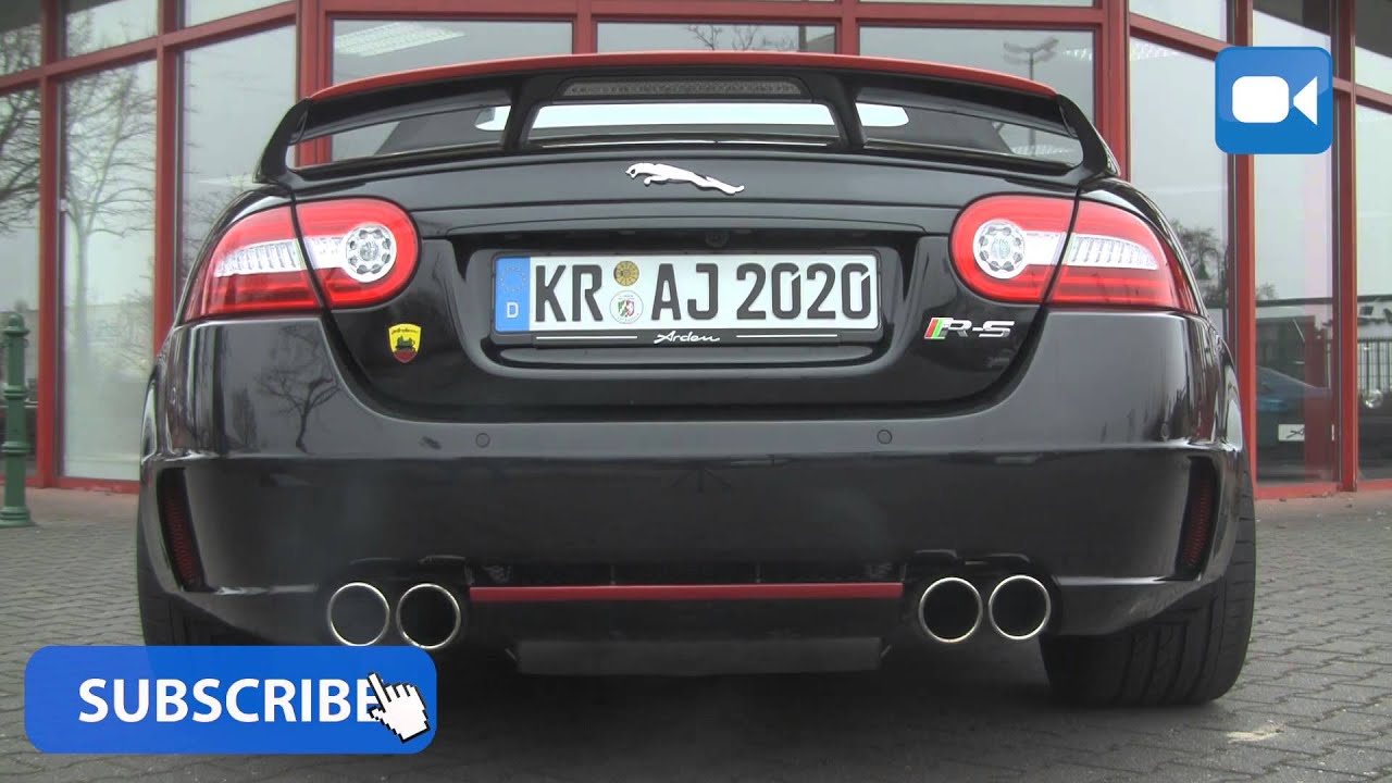 Jaguar XKR-S Arden AJ20-RS 605 BHP EXTREMELY LOUD! StartUp & Revs - YouTube