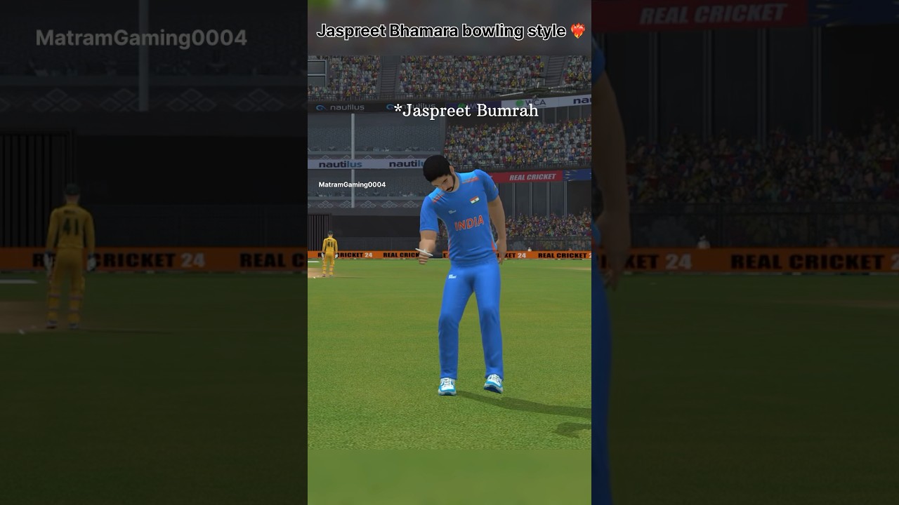 Jaspreet Bumrah bowling style🔥 Real Cricket 24 #shorts - YouTube