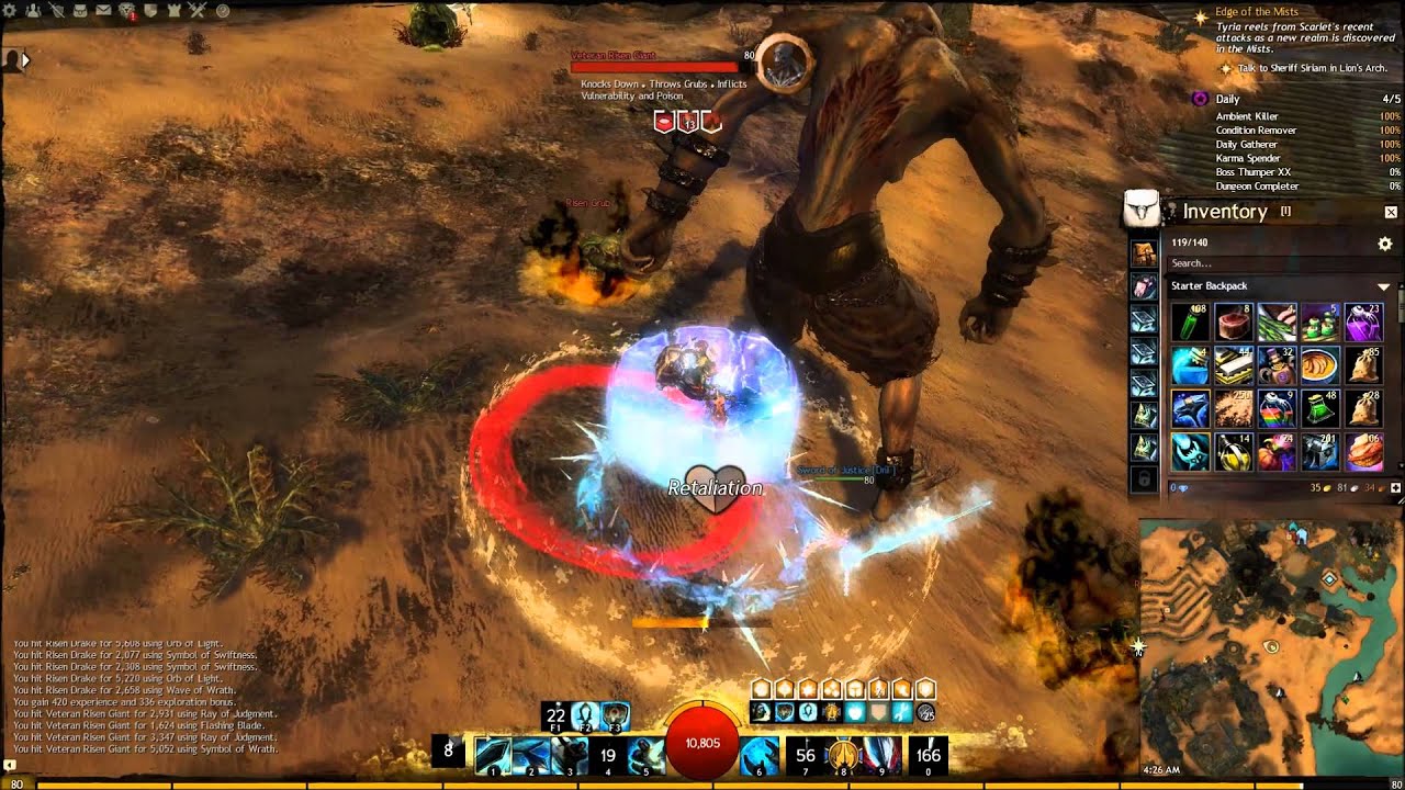 DPS Guardian vs Veteran Risen Giant 5s Kill - YouTube