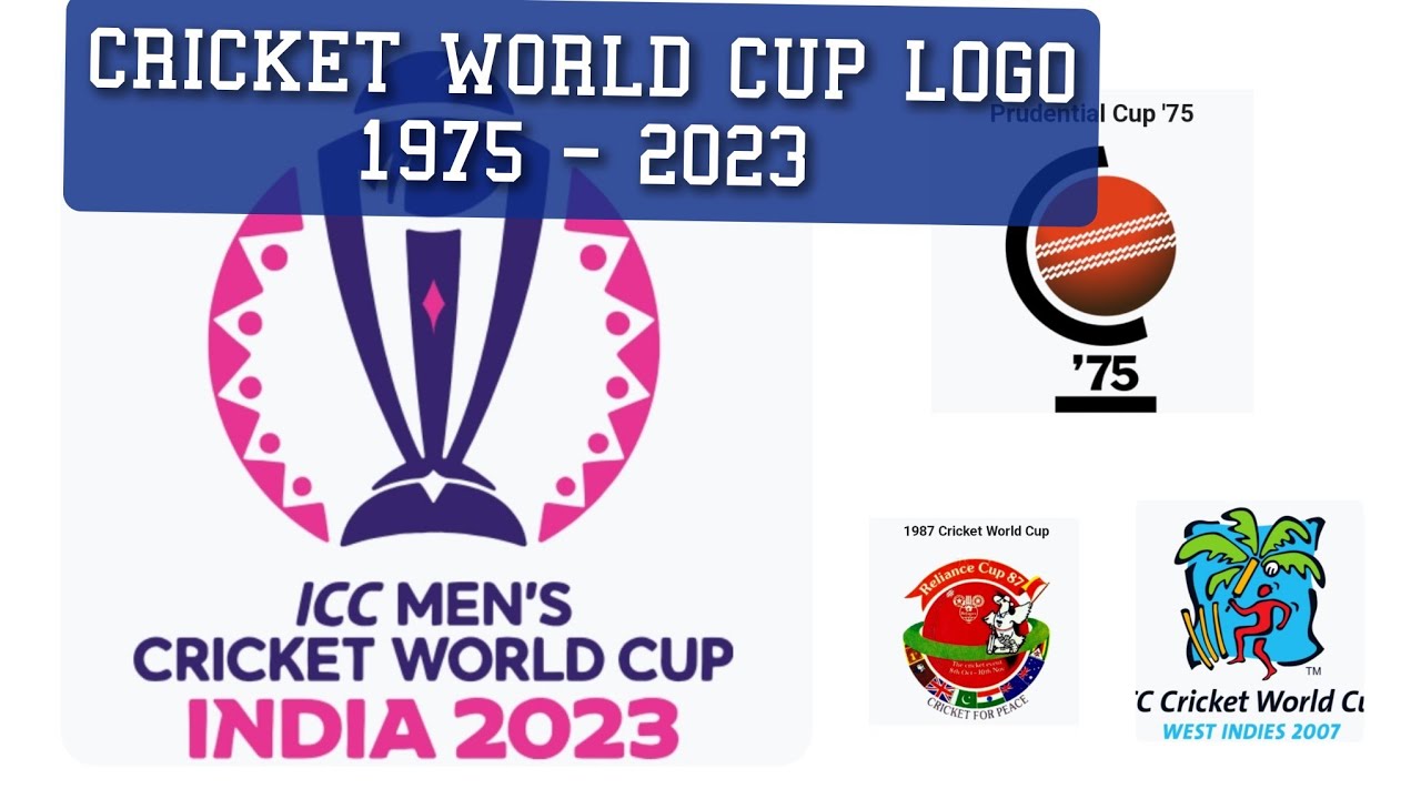Cricket world cup logos : All designs from 1975 to 2023 - YouTube