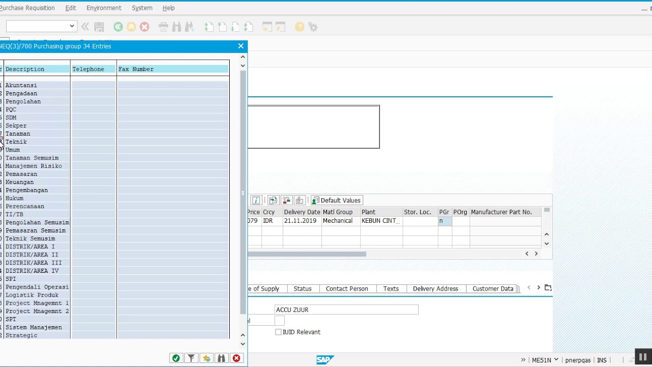 SAP - PR Material (ME51N) - YouTube