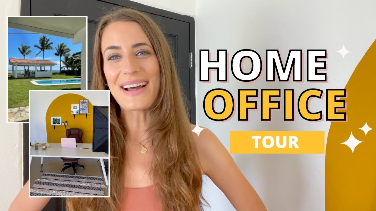 Home Office Tour 🏡 (of an Online Business Owner) | Home Office Setup ...