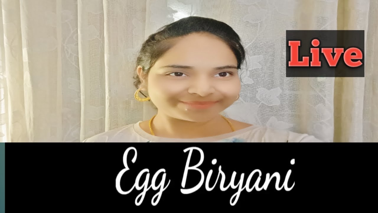How to make Egg Biryani live stream cooking - YouTube